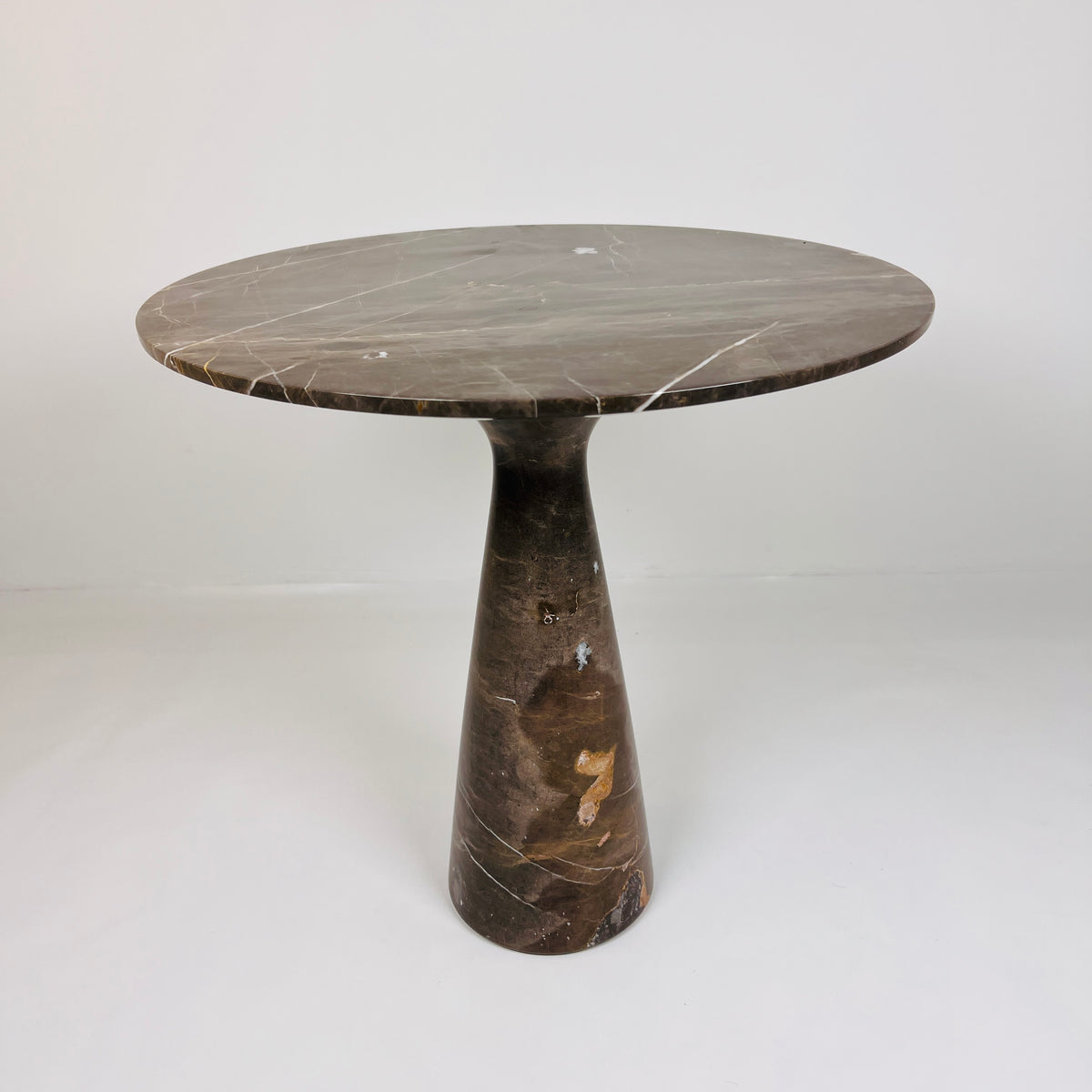 Amber Grazed Travertine Side Table | Noon & Co Designs