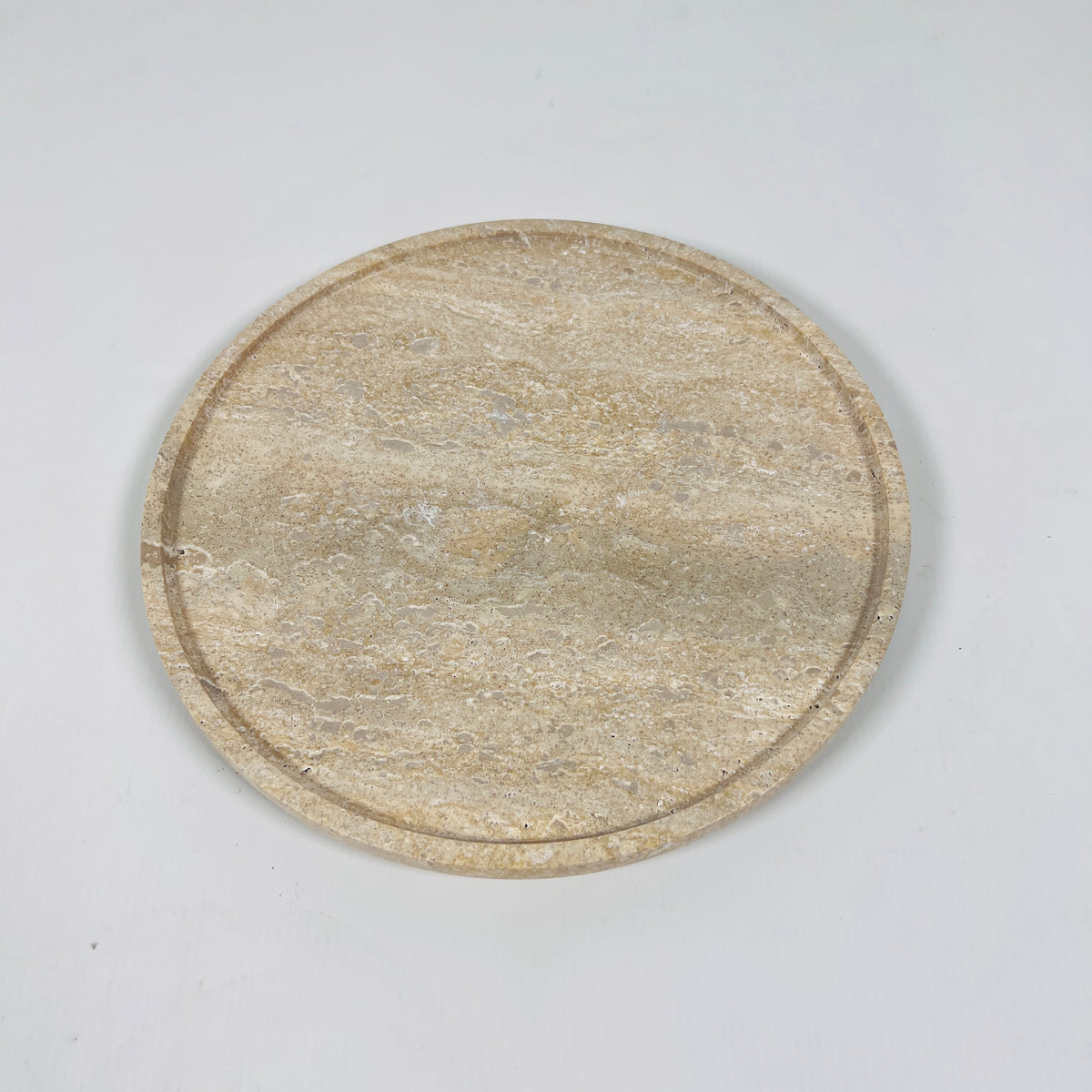 Beige Travertine Plate | Noon & Co Designs