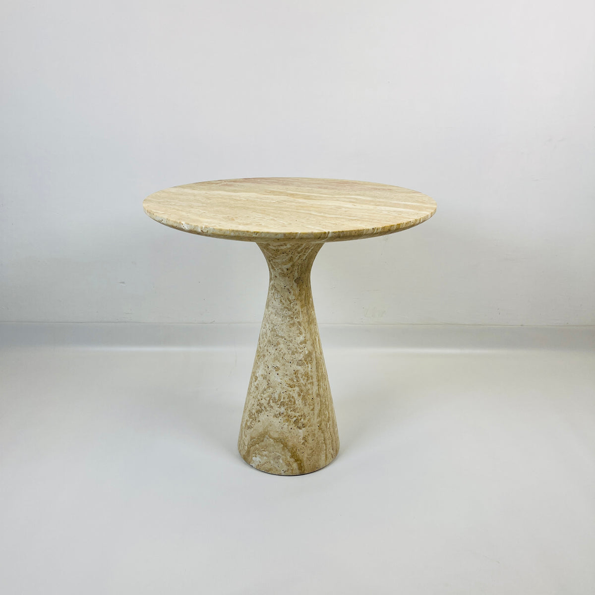 Minimalist Travertine Side Table | Noon & Co Designs