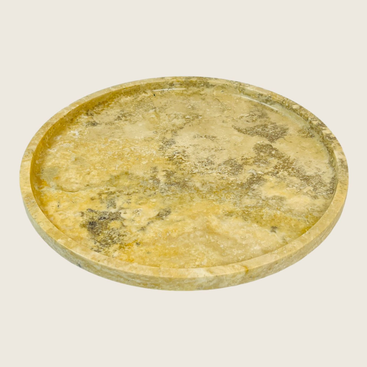 Lime Splotched Plate | Noon & Co Designs